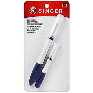 SINGER Comfort Grip Seam Ripper, Blue/White 2 Piece