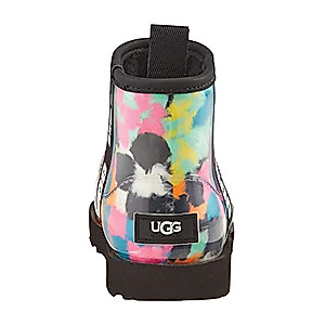 UGG Unisex-Child Classic Clear Mini Ii Boot, Black Multi, 6 Big Kid