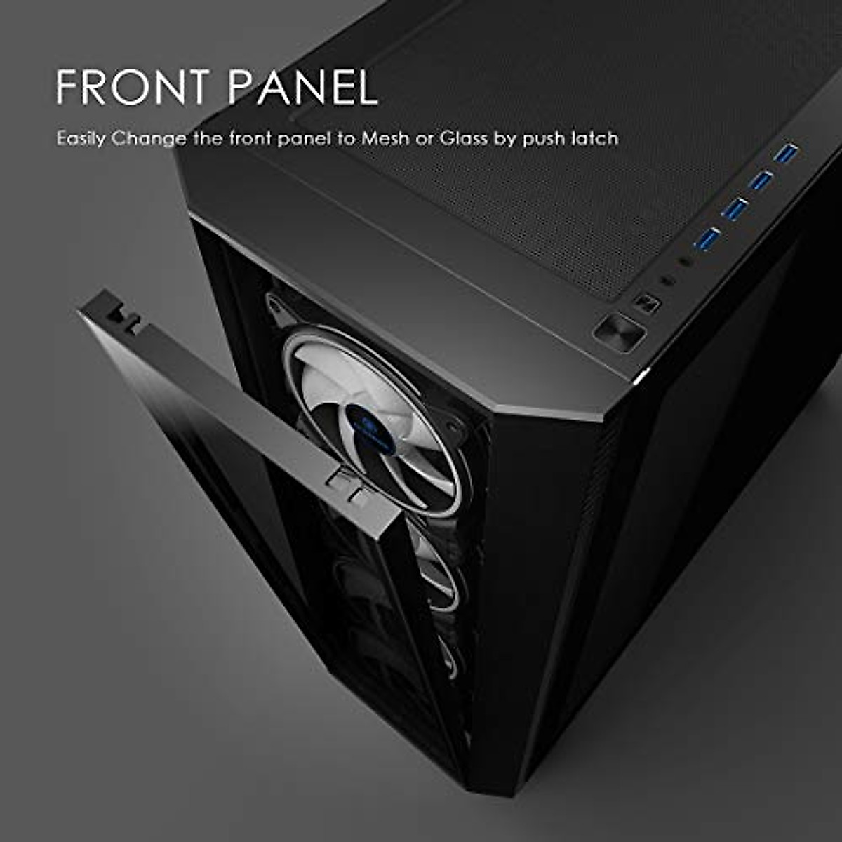 anidees AI Crystal XL PRO RGB Full Tower Tempered Glass XL-ATX/E-ATX/ATX Gaming Case Support 480/360 Radiator, Optical Drive, Includes RGB 120x5 PWM Fans/LED Stripsx2 - AI-XL-PRO-RGB (PC Case ONLY)
