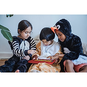 2024 Kids Tablet for Kids Android Tablet 7 inch 128GB Extended Memory, Google Play Installed Parental Control Mode Puzzle Game IPS HD Display, Toddler Tablet with Shock-Proof Case, Red