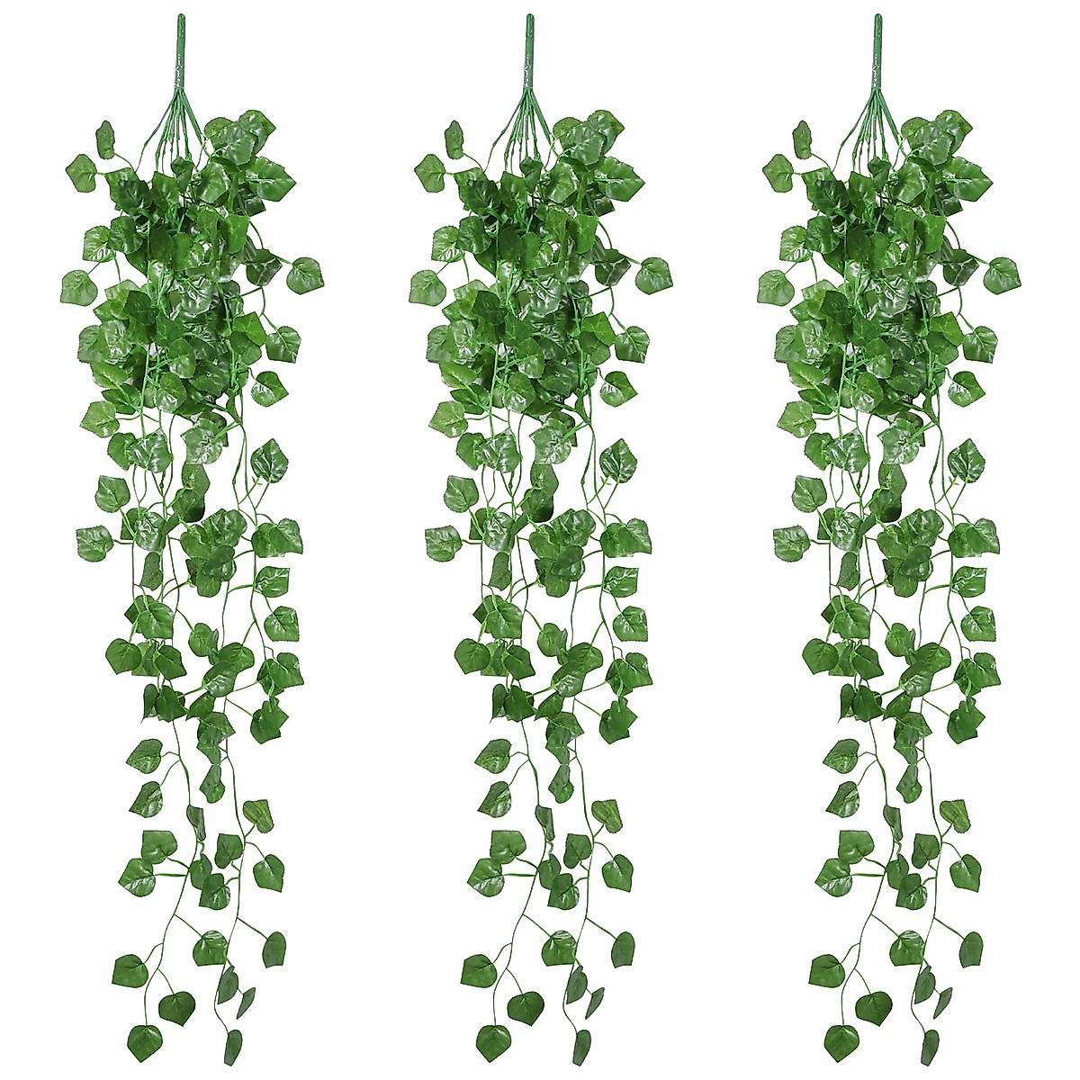 Omldggr 3 Pieces Artificial Hanging Ivy Vine Artificial Hanging Plants Artificial Plants Vines for Indoor Outside Home Garden Office Decor