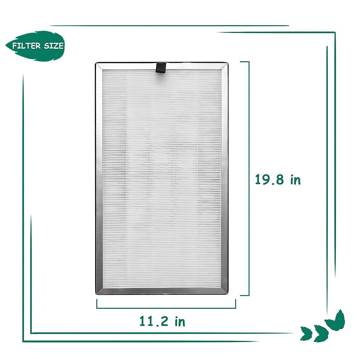 Asheviller Replacement Filter, Compatible with MA Series 112 V2.0 Air Purifier,3 in 1 Pre-filter, H13 True HEPA Filter and Activated Carbon Filter, 2 Pack