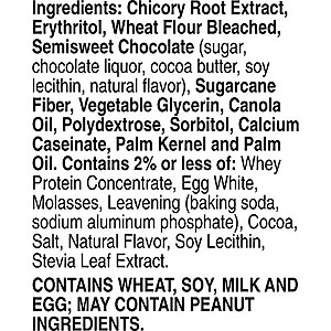 Fiber One 70 Calorie Brownies, Chocolate Chip Cookie, Snack Bars, 6 ct (Pack of 8)