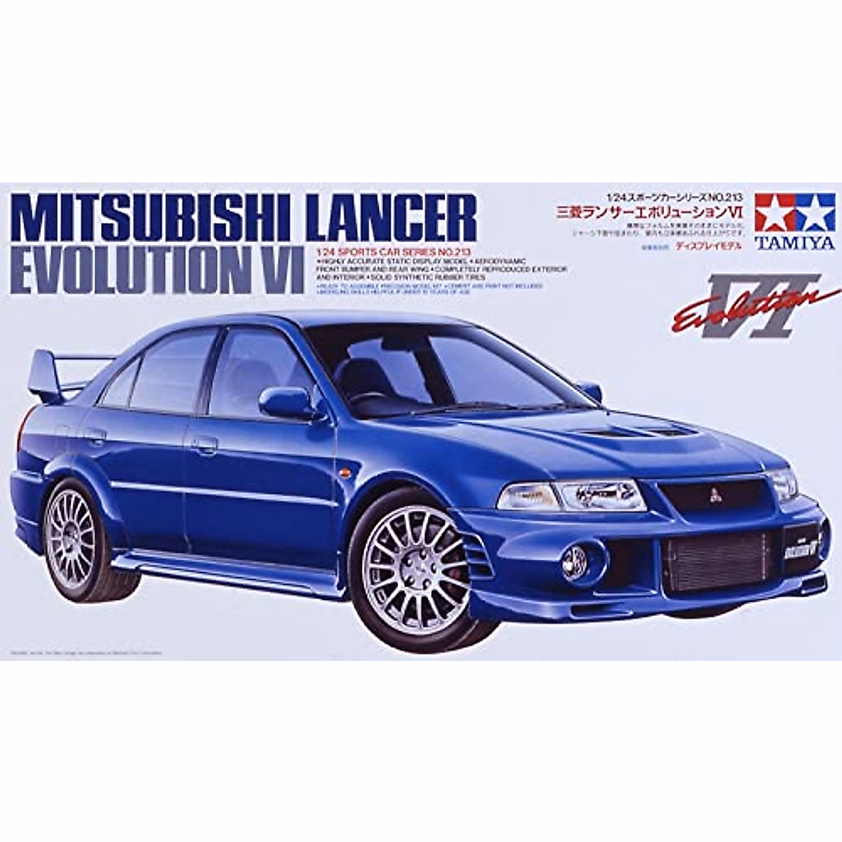 Tamiya 24213 1/24 Mitsubishi Lancer Evolution Vi Plastic Model Kit