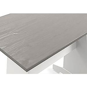 Linon Grey and White Breakfast Dining Set Ardmore Nook