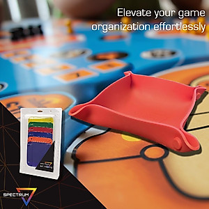 BCW Spectrum Bit Trays - 6 Foldable Silicone Trays for Board Game Storage