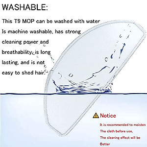 20Pcs Washable Mop Cloth Pads for Ecovacs Deebot T9 AIVI T9 Series Vacuum Cleaner Replacement