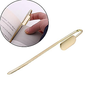 Milageto Swan Neck Bookmark Smooth Hook Handmade for Crafting Cute for Gift, Gold