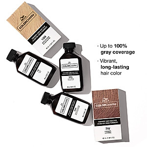 COLORCHARM Permanent Liquid Hair Color for Gray Coverage| 7NN Intense Med Blonde | 1.4 Fl Oz