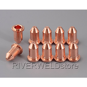 RIVERWELD 177876 Plasma Tip Nozzle 50Amp Fit Miller ICE-50C Plasma Cutter Torch 10pk