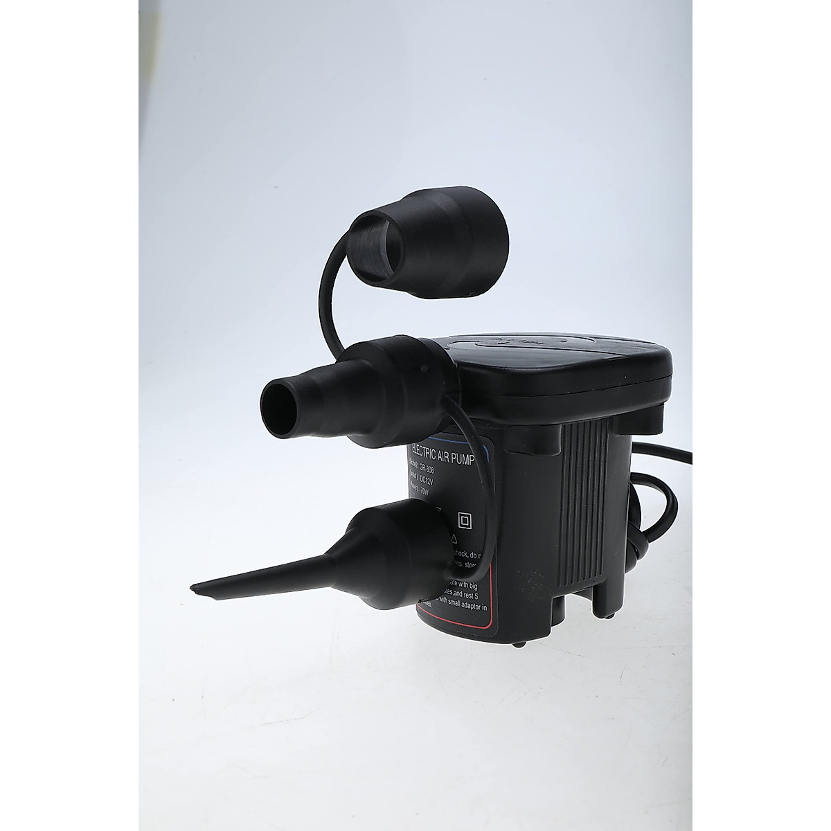 YaeTact Large Car Travel Inflatable Mattress Inflatable Bed Camping Universalwith Two Air Pillows with Pump (Black)