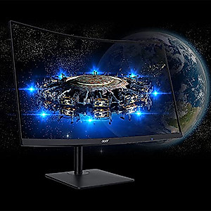 Acer Nitro XZ273U Pbmiiphx 27" 1000R Curved Zero-Frame WQHD (2560 x 1440) Gaming Monitor with AMD FreeSync Premium | Up to 170Hz | Up to 0.5ms | HDR 400 | 95% sRGB (Display Port 1.4 & 2 x HDMI Ports)