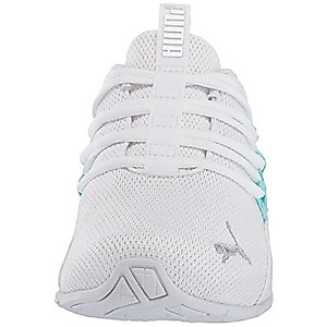 PUMA Womens Riaze Prowl Cross Trainer, PUMA Womens White-Gulf Stream, 9.5