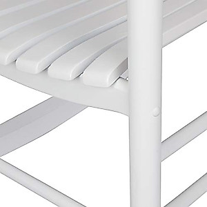 Shine Company 4331WT Maine Outdoor Patio Rocking Chair, White