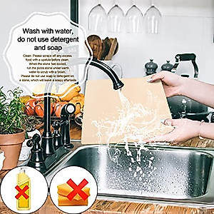 GGC Pizza Stone for Oven and Grill, 12 inch Square Bread Baking Stone, Thermal Shock Resistant for Cooking Stone, Making Pizza Bread Cookie and More