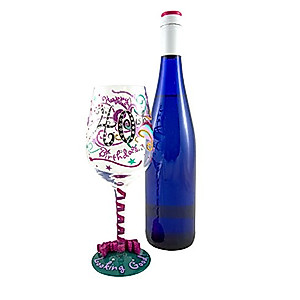 Top Shelf 40-ish Birthday Novelty Wine Glass
