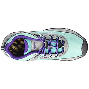 KEEN Targhee Sport Breathable Easy On Lightweight Hiking Shoes, Waterfall/Vapor, 2 US Unisex Big Kid