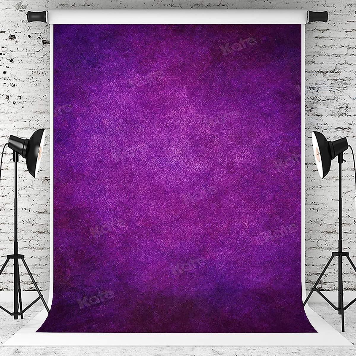 Kate 6.5×10ft Purple Backdrop Dark Purple Portrait Photography Background Abstract Backdrop for Photographer Headshots Video Pictures Fabric