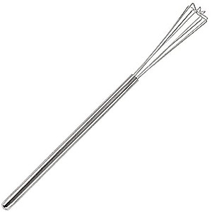 Rattleware 10.25" Long-Handle Silver Espresso Whisk - Perfect Coffee Distribution, Stainless-Steel Triangular Design, Ideal for Commercial & Home Use
