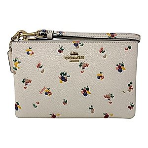 COACH Small Wristlet with Floral Print Style No. C5997 Chalk Multi