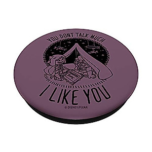 Disney Pixar Up Carl Ellie You Don't Talk Much I Like You PopSockets PopGrip: Swappable Grip for Phones & Tablets
