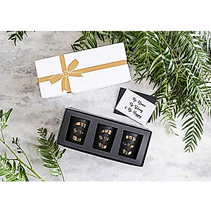 Scented Candle Gift Set with Natural Soy Wax & Aromatherapy Oils (Vanilla, Eucalyptus, Lavender). Packaged in Luxe Gift Box, Gifts for Women, Birthdays, Home Decor & All Occasions