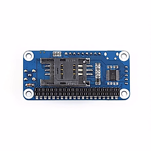 Raspberry Pi GSM/GPRS/Bluetooth HAT Based on SIM800C Supports SMS, GPRS, DTMF, HTTP, FTP, MMS, email for Band GSM 850/EGSM 900/DCS Compatible with Pi 2B/3B/3B+/4B/Zero/Zero W,Jetson Nano