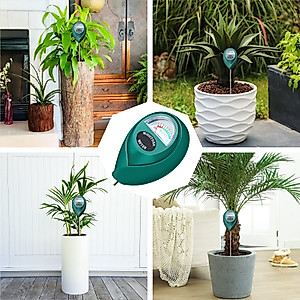 XLUX Long Probe Deep Use Soil Moisture Meter Sensor, Water Monitor Indicator, Hygrometer for Outdoor Indoor Large Pot Plants, Flower, Gardening, Farming, 2 Pack