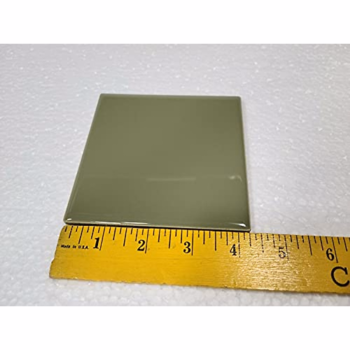 Daltile, Avocado Green Ceramic Tile 4.25 in Shower Bathroom Kitchen Backsplash Mosaic Subway Square 4x4 Boxes 10 Piece Packs