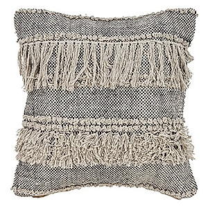 LR Home Priscilla Throw Pillow, 20" x 20", Gray