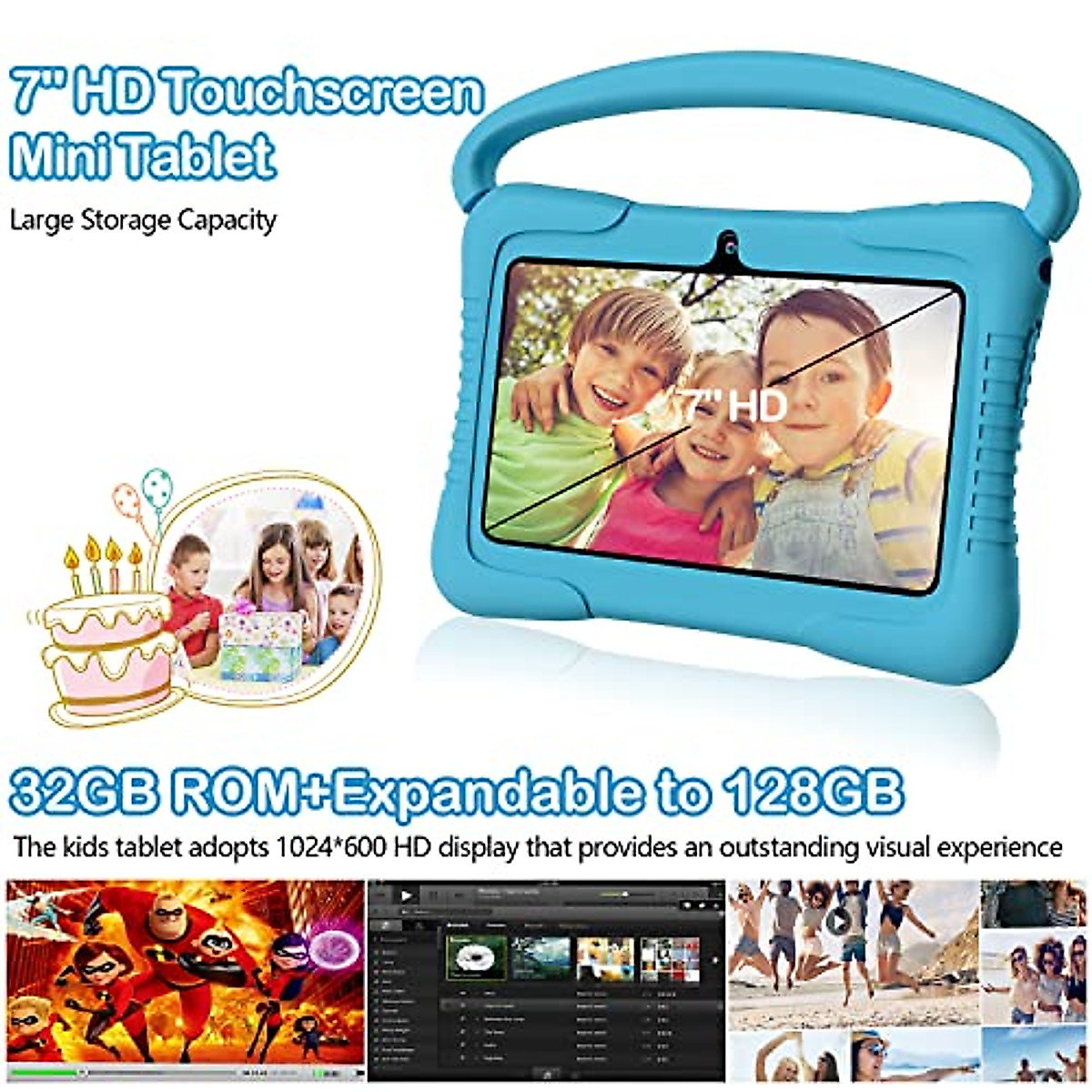 Tablet for Kids 10.1 Inch+7 Inch
