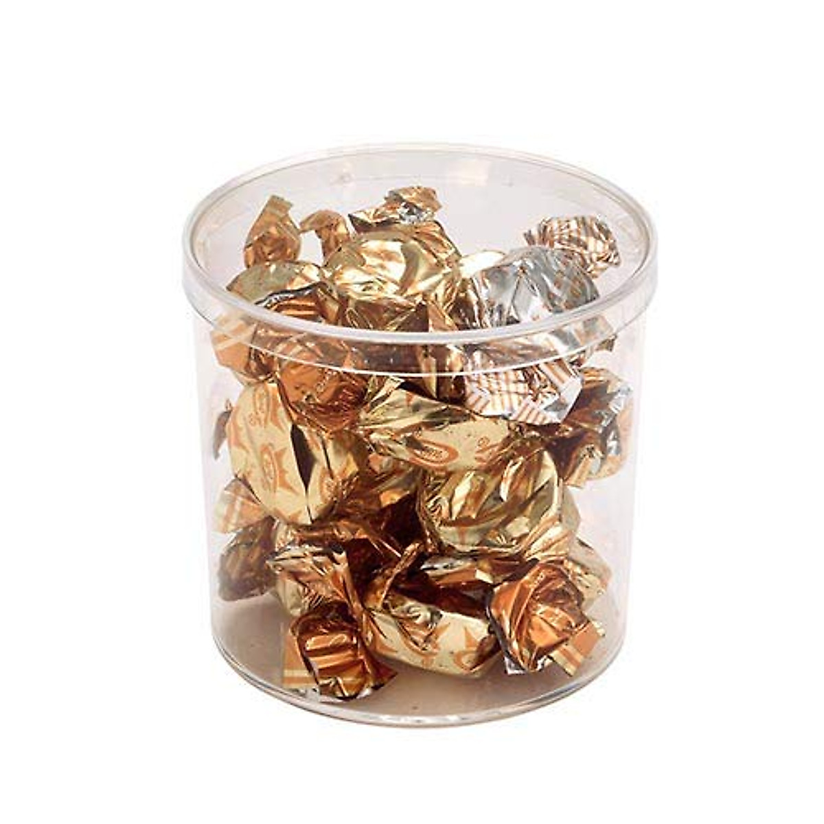 Pioneer Plastics 115C Clear Cylinder Plastic Container, 3.375" W x 3.125" H, Pack of 12