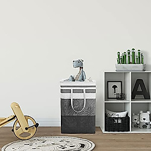 Firlar 2PCS Laundry Basket,15.7×11.5inch Folding Laundry Hamper,Dirty Clothes Organizer,Large Capacity Dirty Laundry Hamper,Laundry Hamper with Lid,Portable Dirty Clothes Basket for Clothes Storage