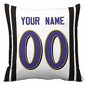 Throw Pillow 2 Packs Custom Any Name and Number for Men Youth Boy Gift