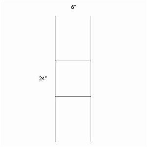 Visibility Signage Box of 50 Pack Blank Yard Signs 18x24 with h-Stakes for Garage Sales Signs, Graduations, or Political Lawn Sign