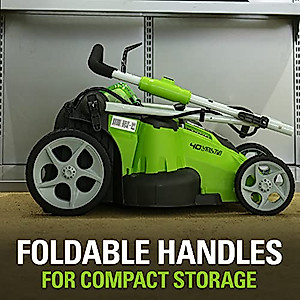 Greenworks 40V 20-Inch Cordless (2-In-1) Push Lawn Mower, 4.0Ah + 2.0Ah Battery and Charger Included 25302