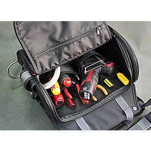 Niche Tool bag with Shoulder Strap Wide Opening Tool Storage bag Large Capacity Multi-Compartment Tool Carrier TL-6206