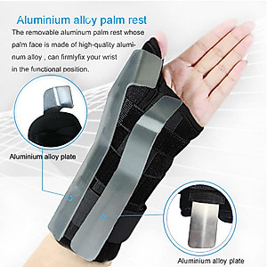TODDOBRA Wrist Brace with Thumb Spica Splint for De Quervain's Tenosynovitis Carpal Tunnel Pain Wrist & Thumb Stabilizer for Tendonitis Arthritis, Sprains & Fracture Forearm Support Cast (Left M/L)