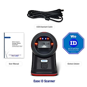 IDetect ID Scanner - Age Verification ID Scanner for Bars and Clubs - Drivers License Reader and ID Card Scanner for Computers, Tablets, & POS - Stops Unwanted IDs (No Photo)