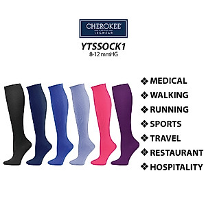 Cherokee YTSSOCK1 Women's Support Socks - Girlie Grey