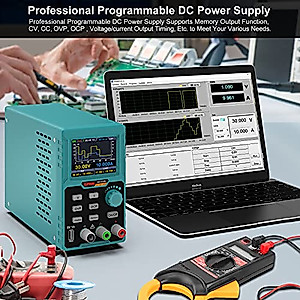 Programmable DC Power Supply (0-30 V 0-10 A) 110V Input High Precision 4-Digit Multiple Protection with PC Software and USB Charging
