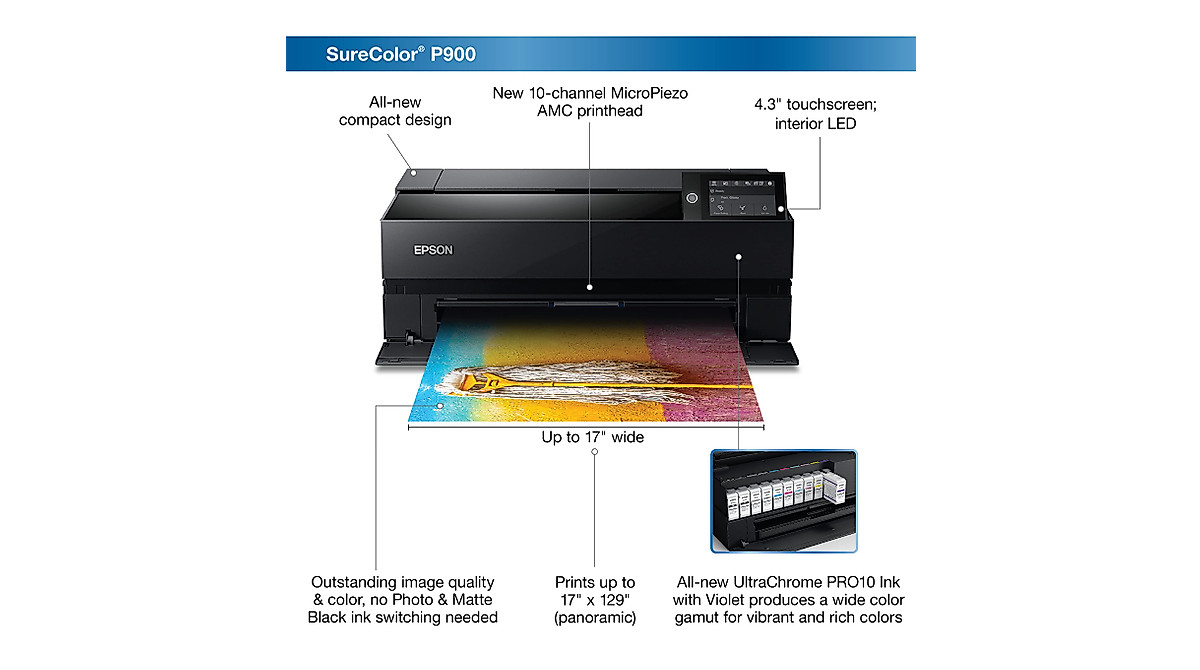 Epson SureColor P900 17-Inch Photo Printer - Renewed