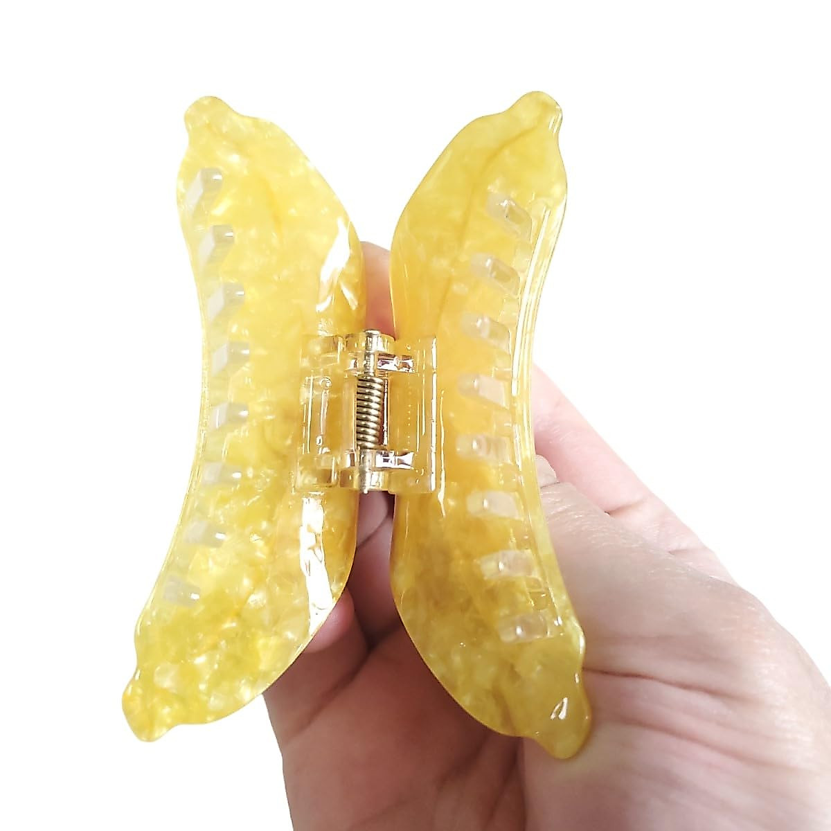 Banana Claw Clips,Cellulose Acetate Hair Clips,Small Claw Clips for Women