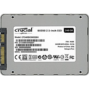 (OLD MODEL) Crucial BX200 240GB SATA 2.5 Inch Internal Solid State Drive - CT240BX200SSD1