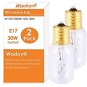 Wadoy Microwave Light Bulb Compatible with LG, Frigidaire, Kenmore Range Microwave, 6912W1Z004B 125V 30W Bulb, Appliance Light Bulb