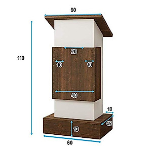 MObyat Lectern Podium Stand,Lectern Meeting Room Floor Lecture Table Teacher Podium Table for Company Campus