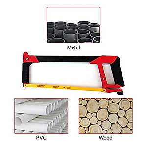 ACXMKEX 12" Bi-Metal Hacksaw Blades, 18 TPI, 24 TPI,32 TPI, 6pack - Replacement High Speed Steel Safe Flex Hacksaw Frame Blade,HB182432-2