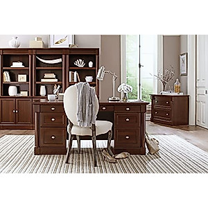 Sauder Palladia Executive Desk, Select Cherry finish