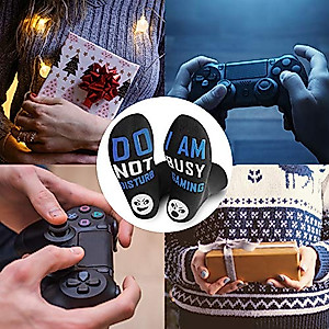 Gaming Socks I Am Busy Gaming Do Not Disturb gamer gifts ideas for boys,men,gamer,teen,brother,husband,dad,boyfriend