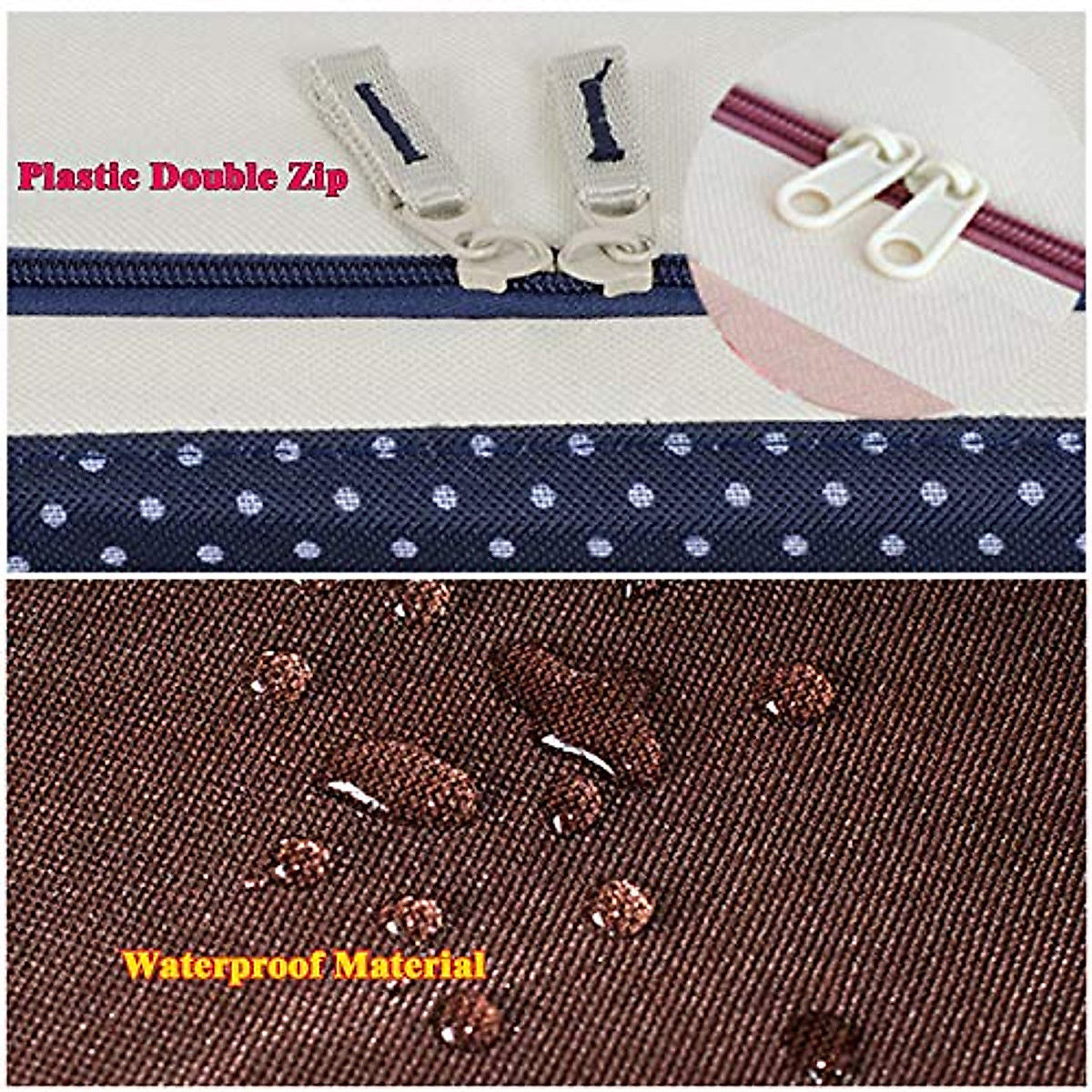 GUO FENG DIAO ® Storage Bins With Lids Steel Frame Storage Box Oxford Cloth Storage Box Quilt Storage Box Folding Wardrobe Fabric Extra Large Storage Bag